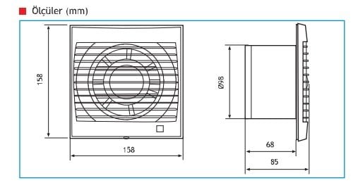 Decor 100 C Banyo Aspiratörü